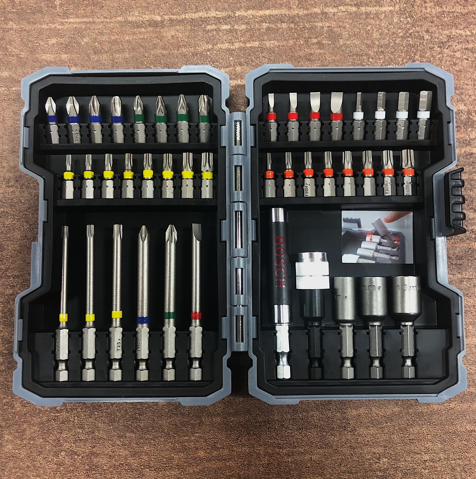 Jogo de Bits e Soquetes 43 Peças Bosch 2607017164 | COREBRAL