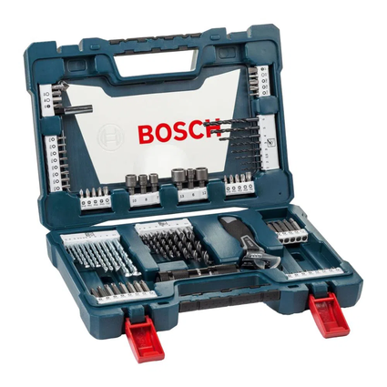 Jogo de Brocas e Pontas Bosch V-Line 83 Peças 2607017403 Completo e ...